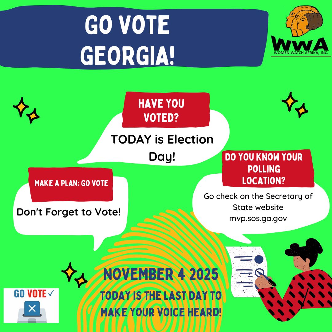 Go Vote Georgia! TODAY is Election Day! - Women Watch Afrika